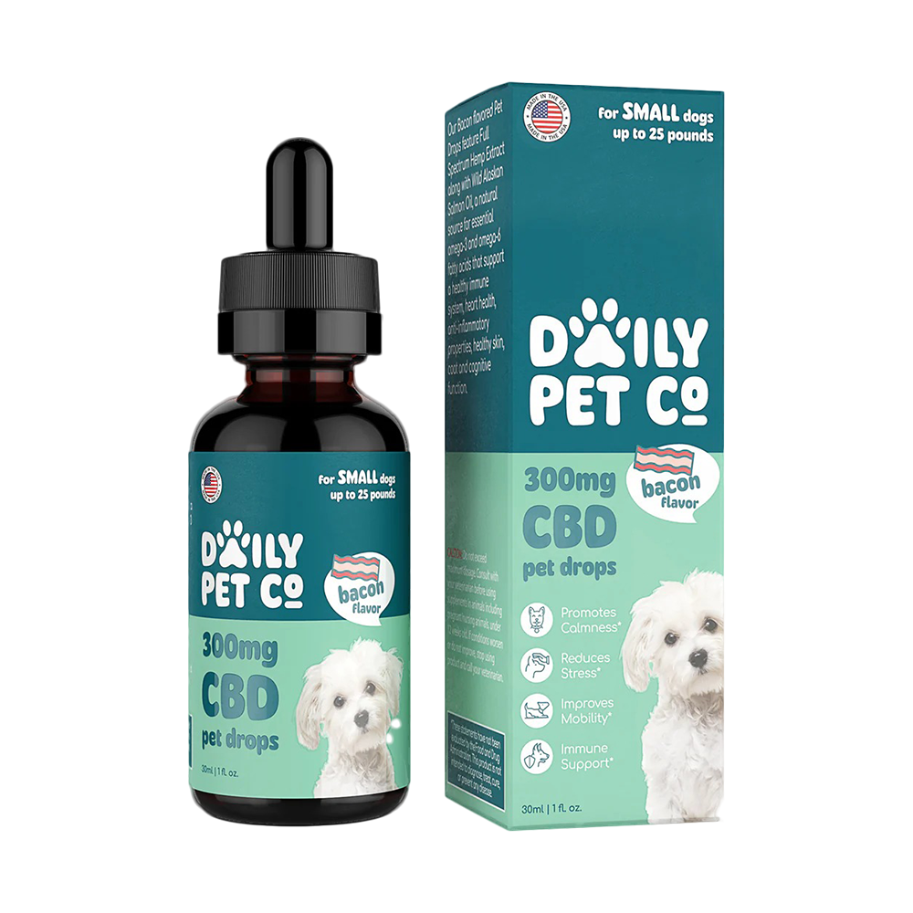 CBD Pet Drops for Dogs - Bacon Flavored – Daily Pet Co.